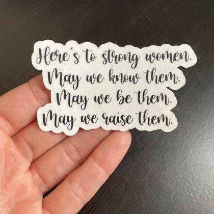 Strong Women Sticker | Motivational Sticker | Women Sticker | Feminist ...