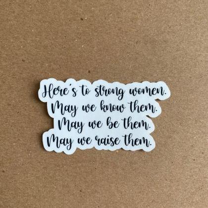 Strong Women Sticker | Motivational Sticker | Women Sticker | Feminist ...