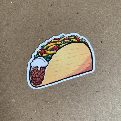 Taco Sticker | Taco Tuesday Sticker | Food Sticker | Mexican Sticker ...