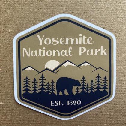 Yosemite National Park Sticker | Park Sticker | Outdoor Sticker ...