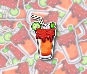 Michelada Sticker | Bloody Mary Sticker | Alcohol Sticker | Vodka ...