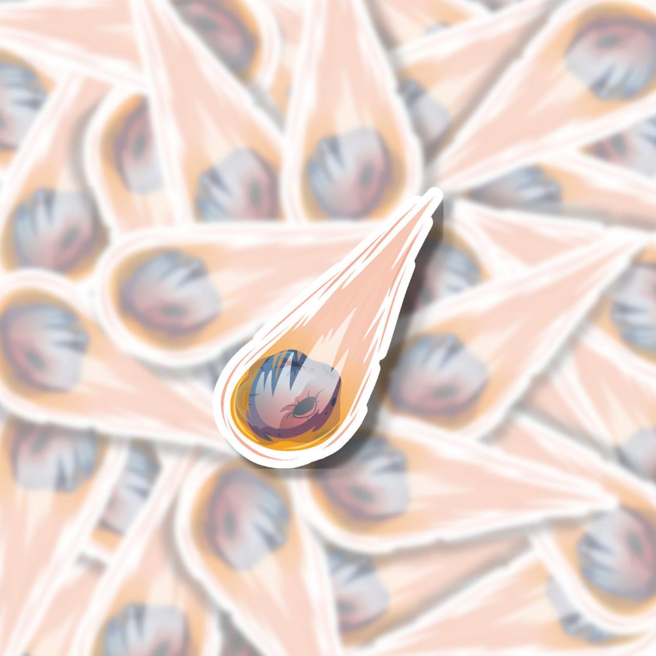 Asteroid Sticker | Meteor Sticker | Space Sticker | Water Bottle ...