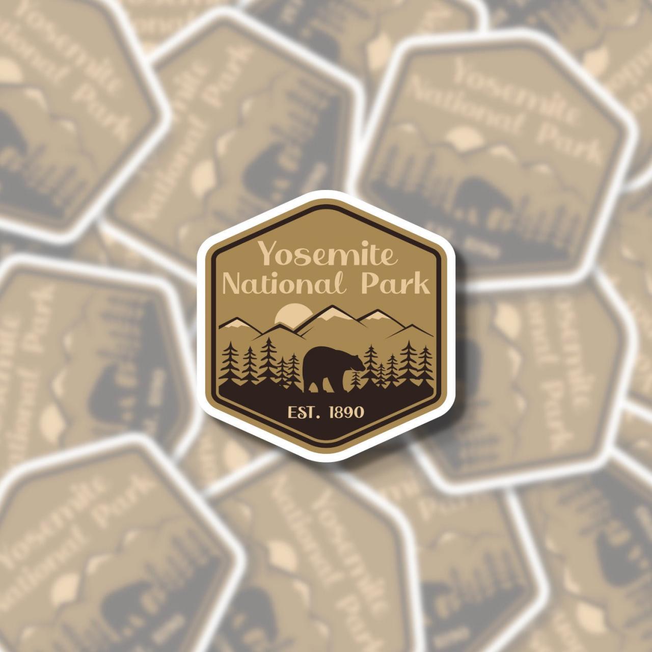 Yosemite National Park Sticker | Park Sticker | Outdoor Sticker ...