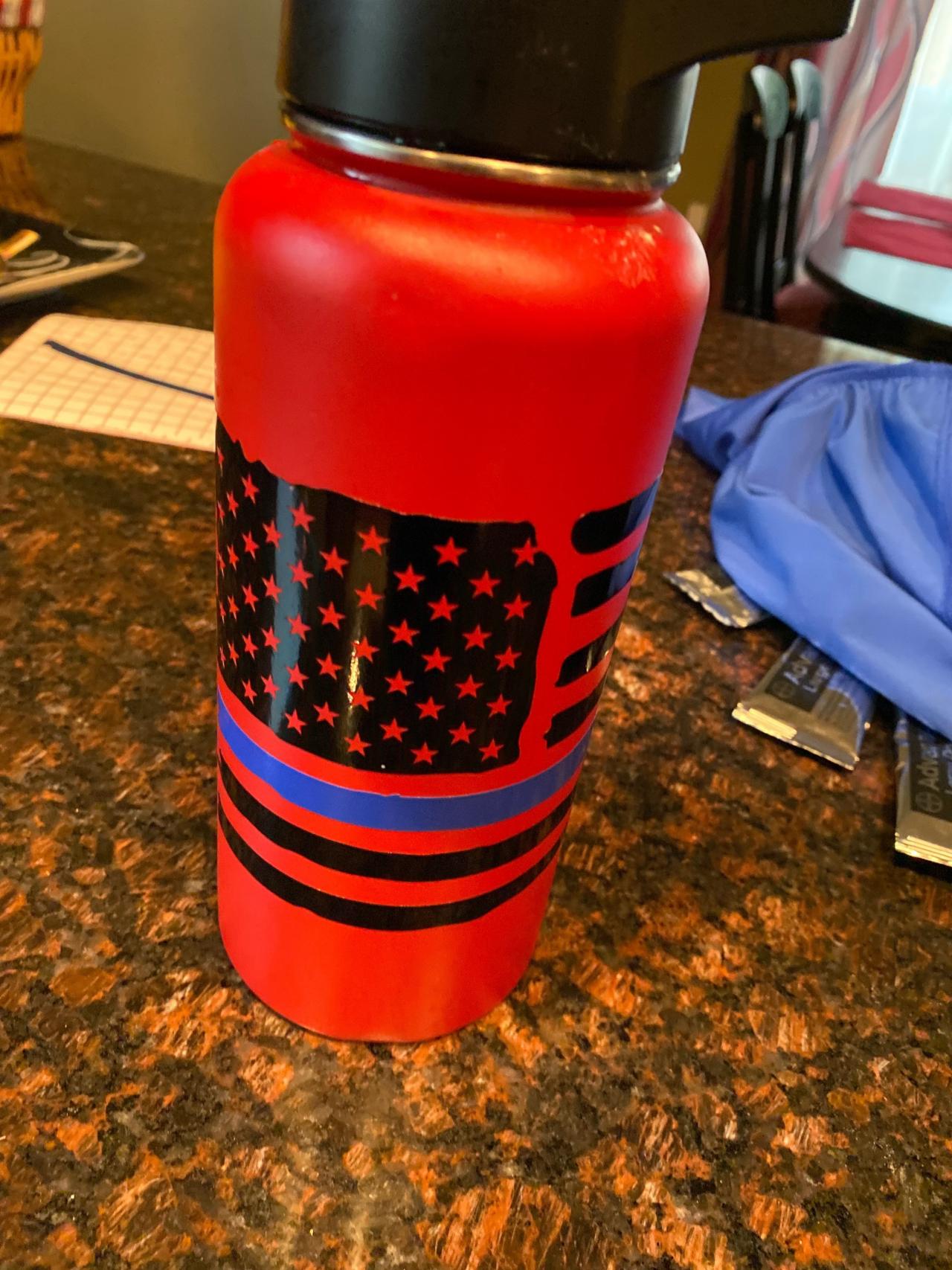 Back The Blue Vinyl Decal | Thin Blue Line Vinyl Decal | Cop Vinyl ...