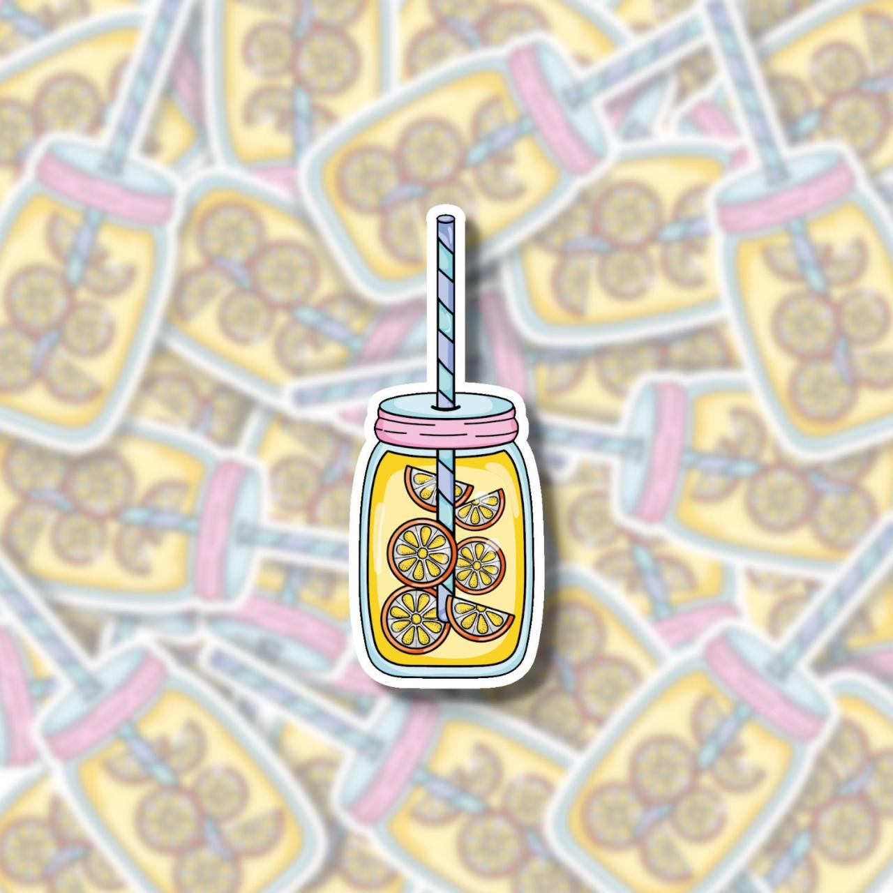 Lemonade Sticker | Mason Jar Sticker | Drink Sticker | Summer Sticker ...