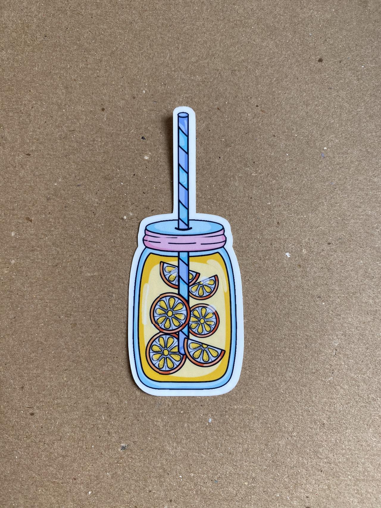 Lemonade Sticker | Mason Jar Sticker | Drink Sticker | Summer Sticker ...