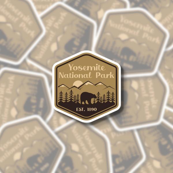 Yosemite National Park Sticker | Park Sticker | Outdoor Sticker ...