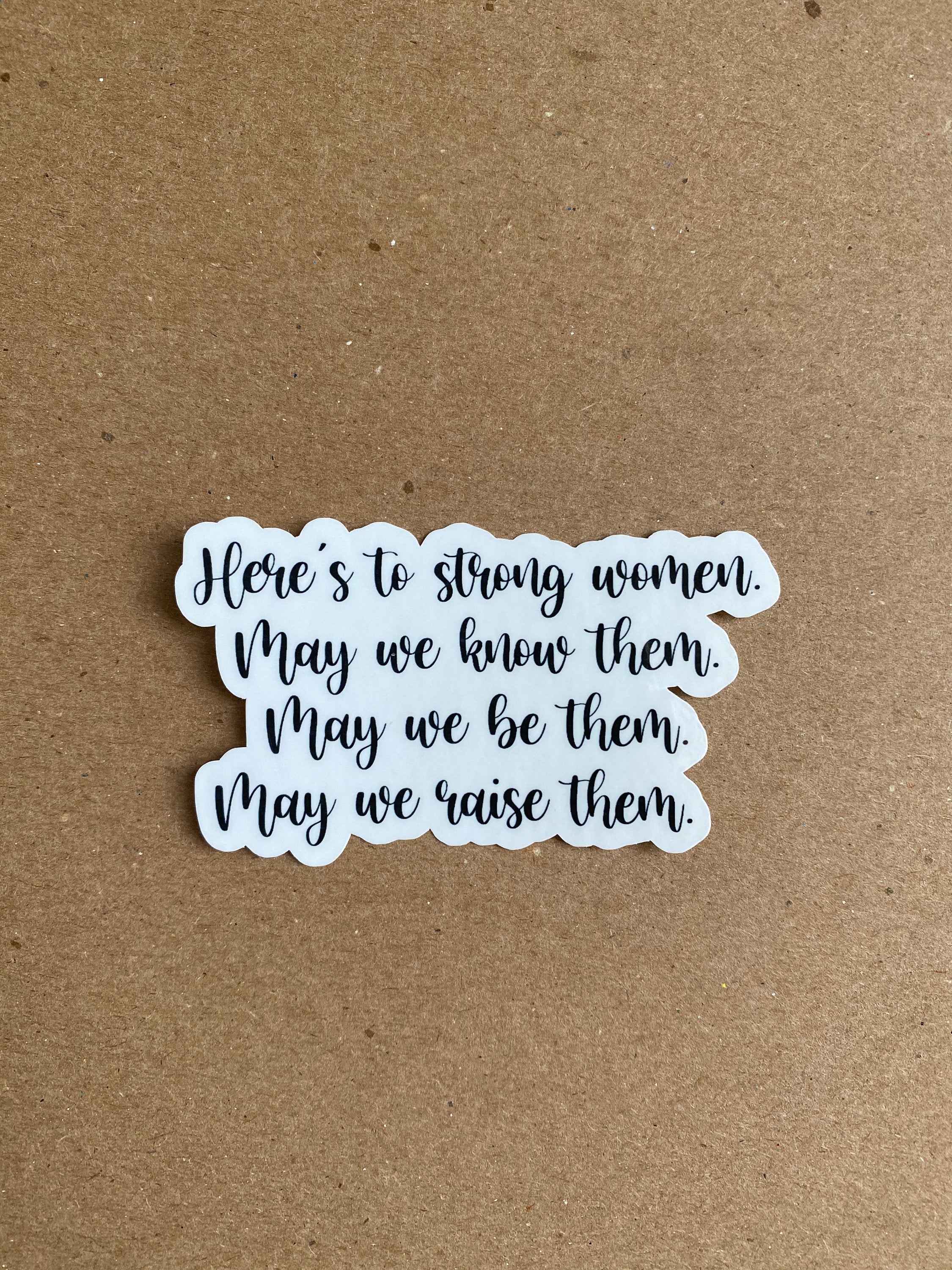 Strong Women Sticker | Motivational Sticker | Women Sticker | Feminist ...