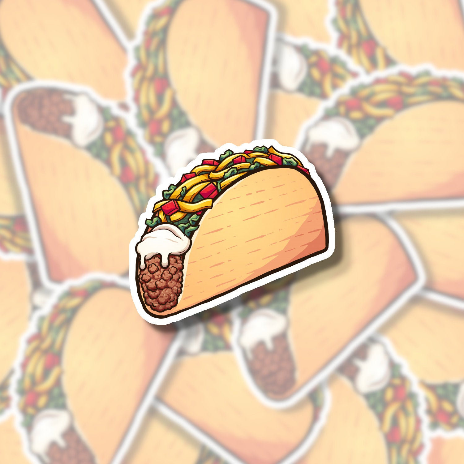 Taco Sticker | Taco Tuesday Sticker | Food Sticker | Mexican Sticker ...