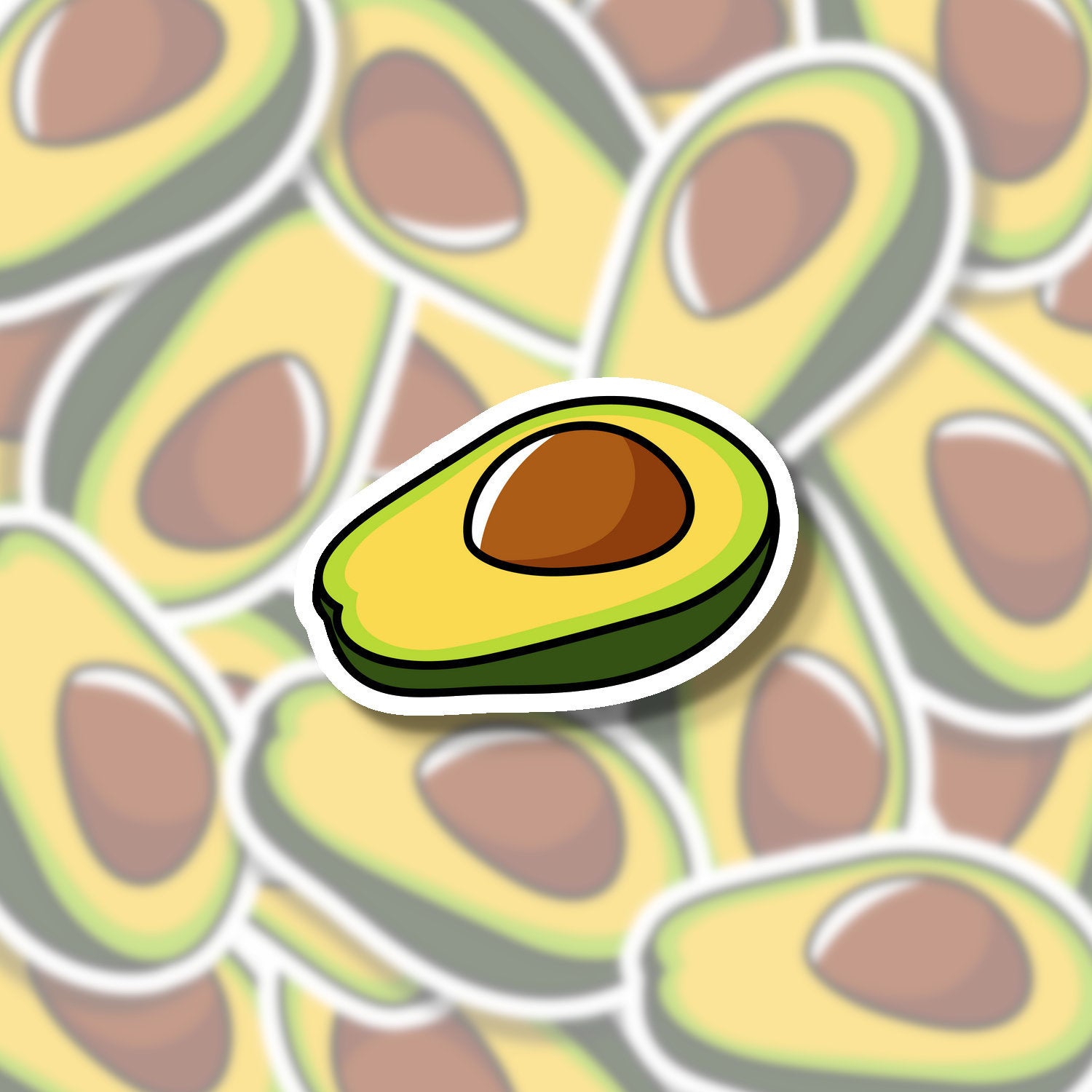 Avocado Sticker | Fruit Sticker | Vegetable Sticker | Food Sticker ...
