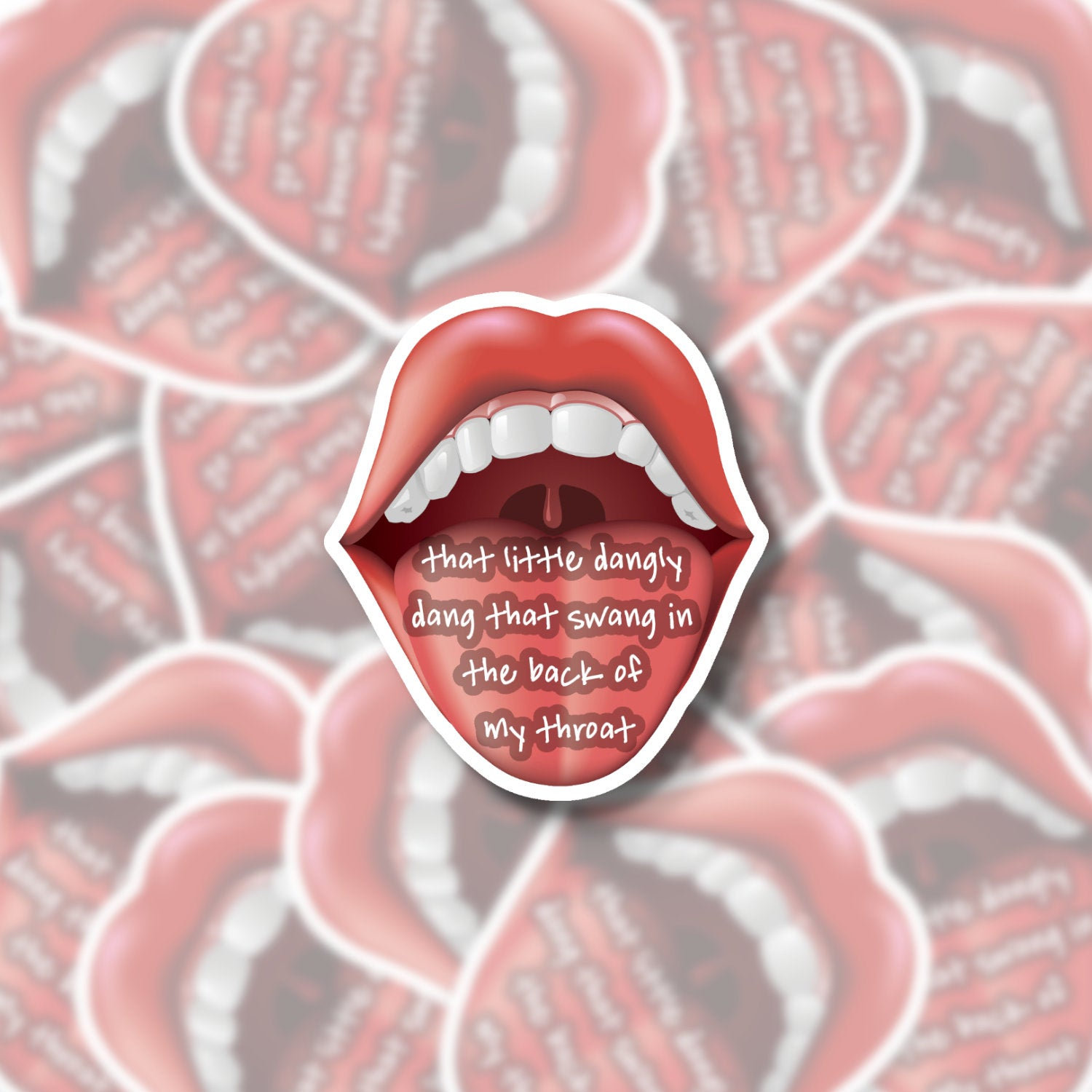 Cardi B Sticker | Lyric Sticker | Uvula Sticker | Laptop Sticker ...