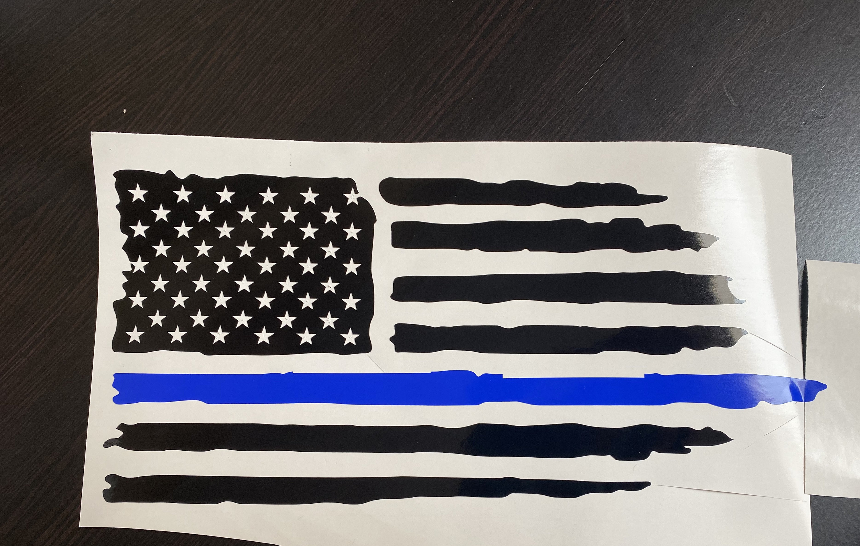 Back The Blue Vinyl Decal | Thin Blue Line Vinyl Decal | Cop Vinyl ...