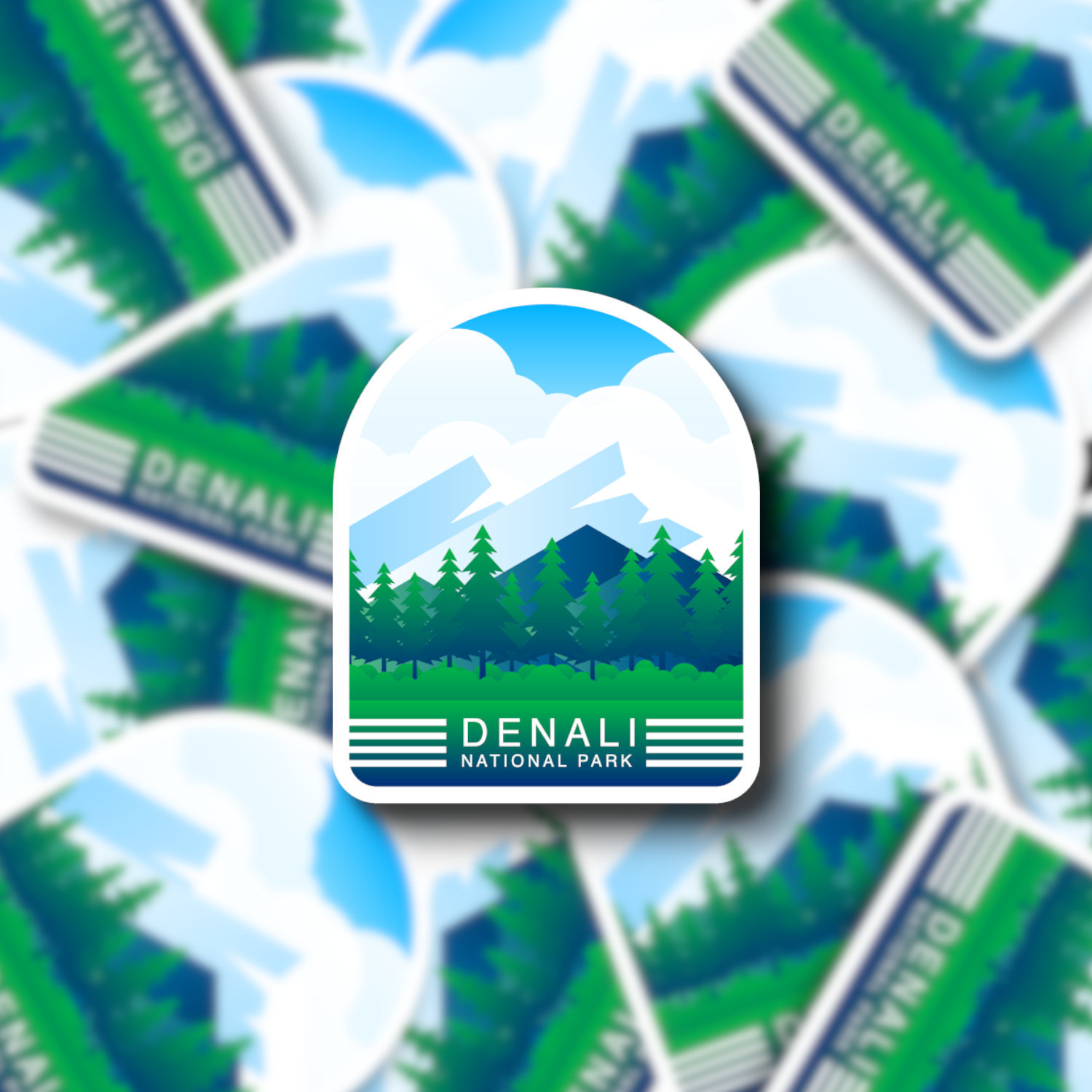 Denali National Park Sticker | Laptop Sticker | Water Bottle Sticker ...