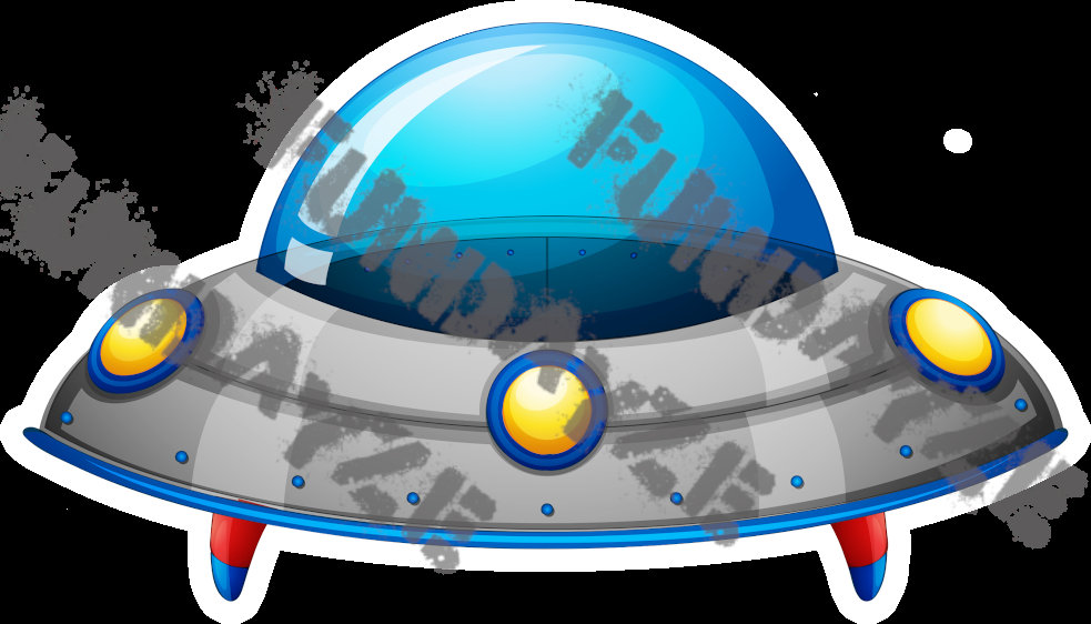 Ufo Sticker Decal | Space Sticker Decal | Outer Space Sticker Decal ...