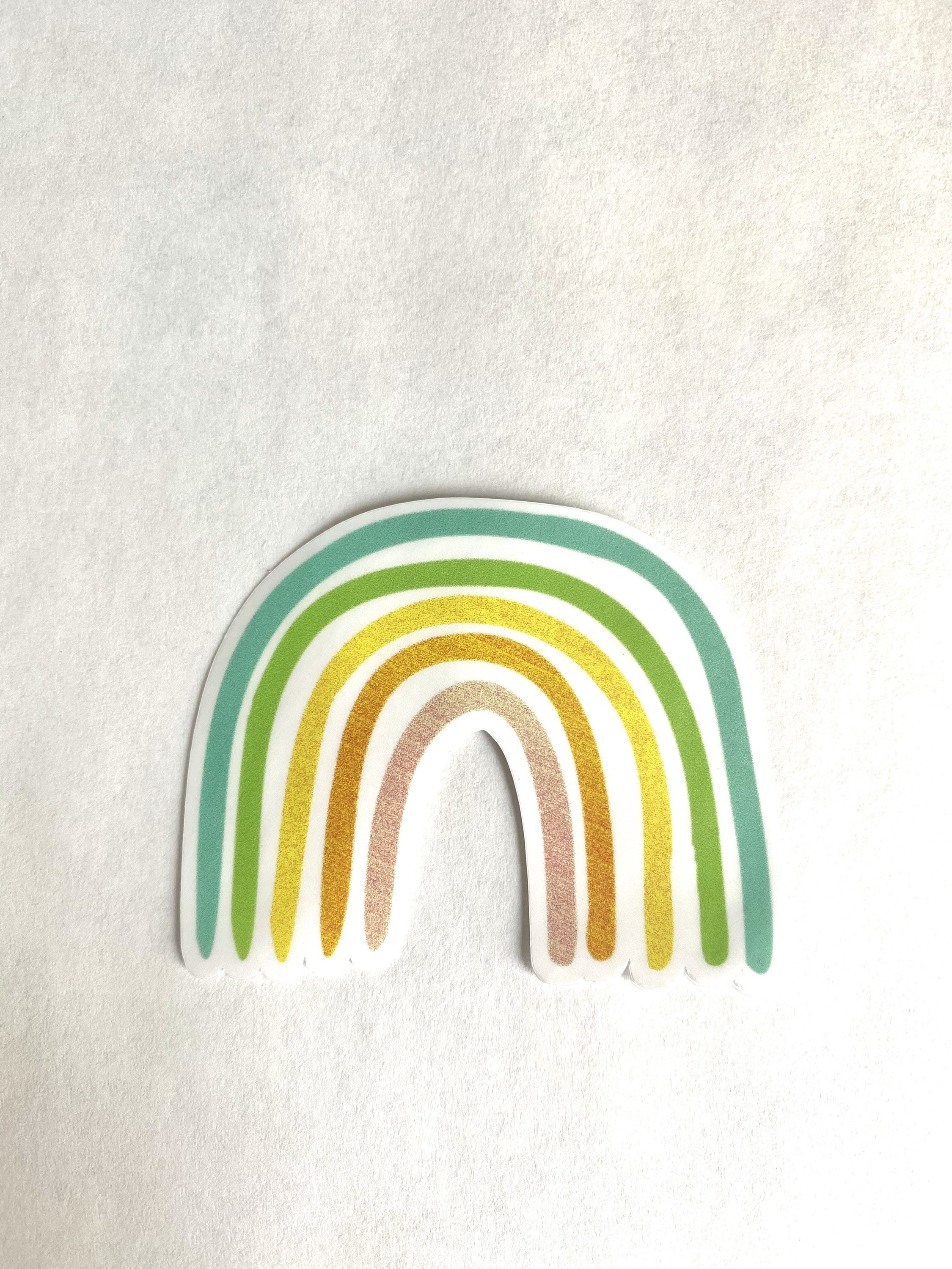 Pastel Rainbow Sticker Decal | Water Bottle Sticker Decal | Laptop ...